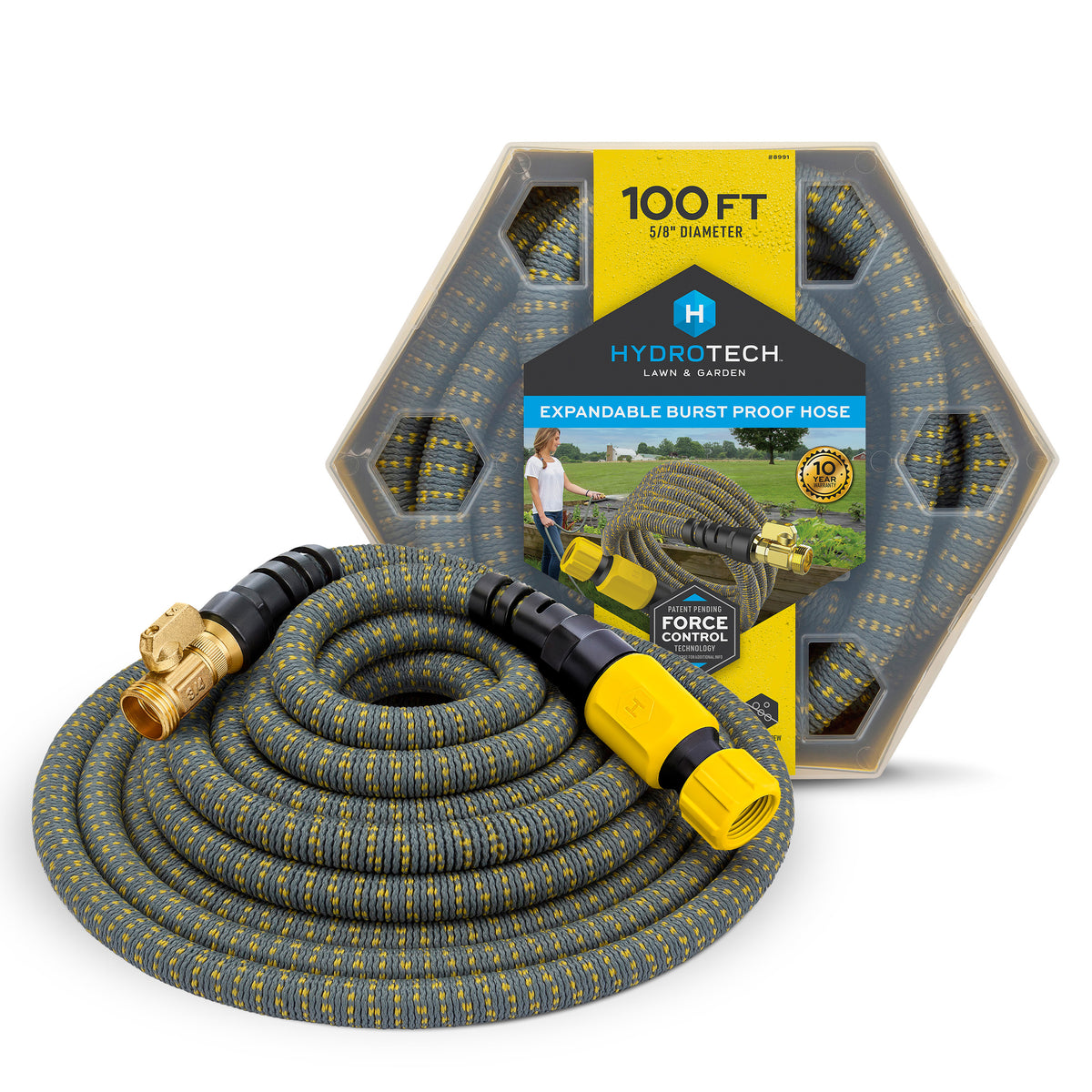 5/8" x 100' Expandable Burst Proof Hose - Yellow – HydroTech Hose